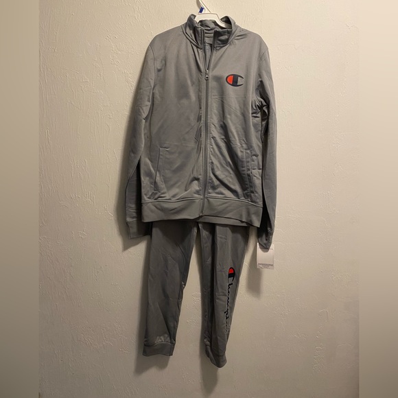 Champion | Matching Sets | Champion Boys Gray Tracksuit 2 Piece Set ...